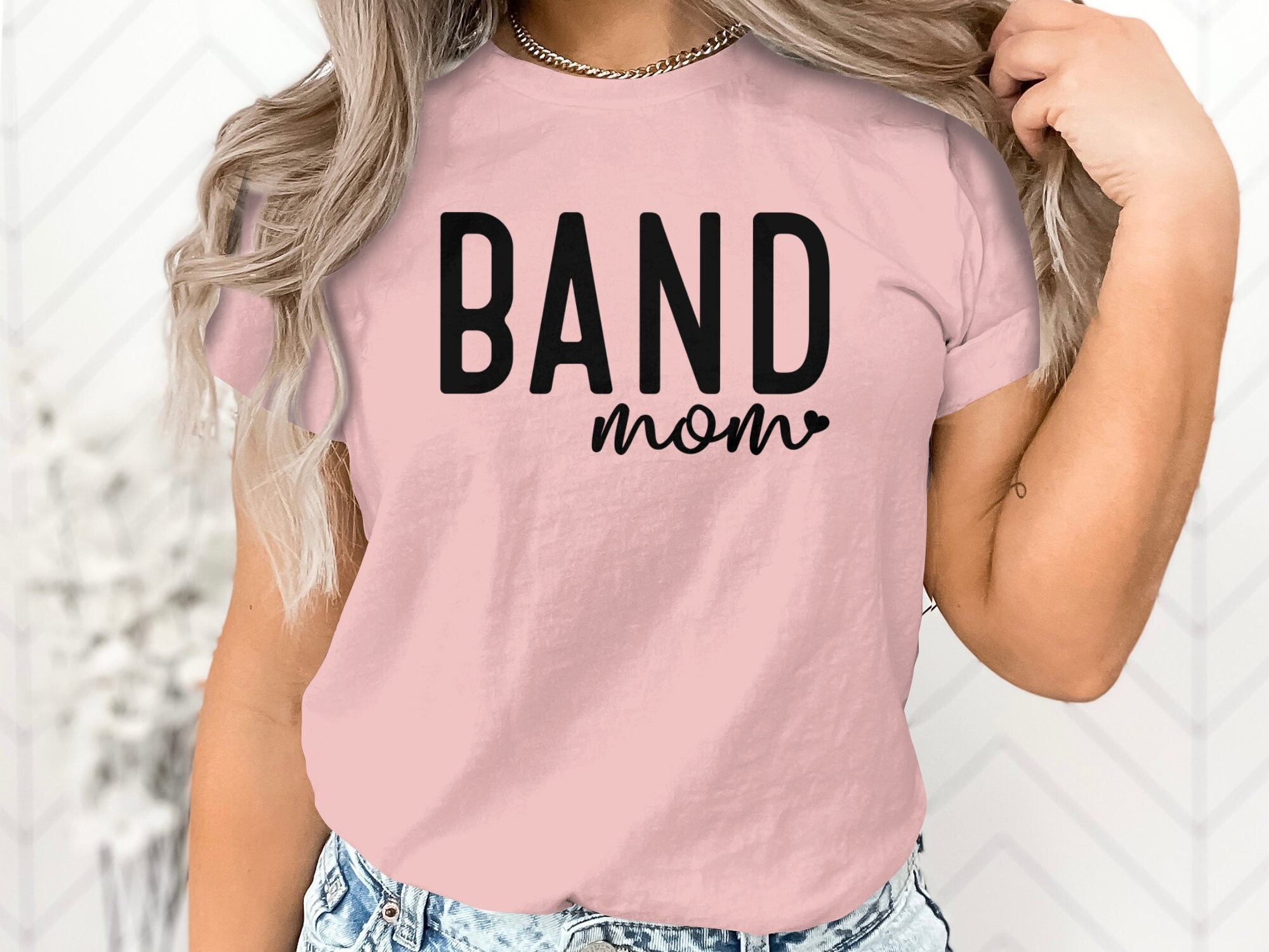 Band Mom T-shirt, Music Parent Support Tee, Marching Band Mother Top ...