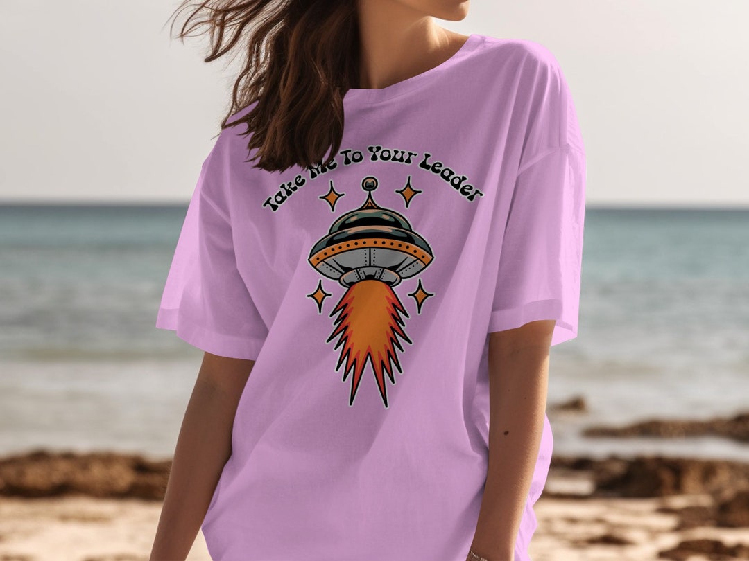 UFO Alien T-shirt, UAP Alien Encounter Graphic Tee, Space Themed Tee ...