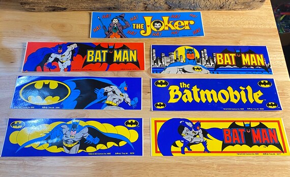 Vintage Batman Bumper Sticker Set // 1982 DC Comics Original | Etsy