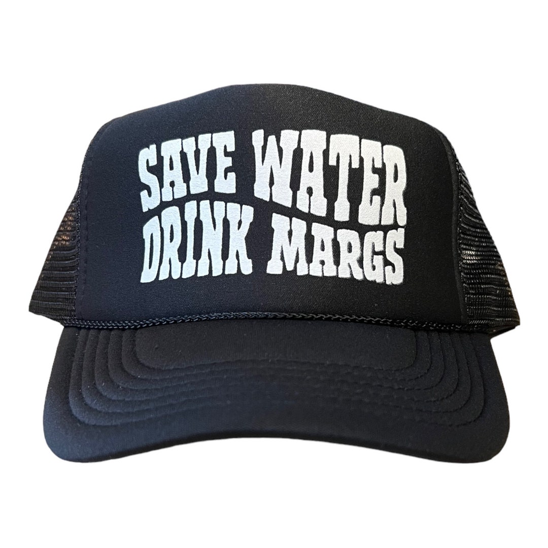 Funny Save Water Drink Margs Hat // Funny Trucker Hat // Summer Boating ...