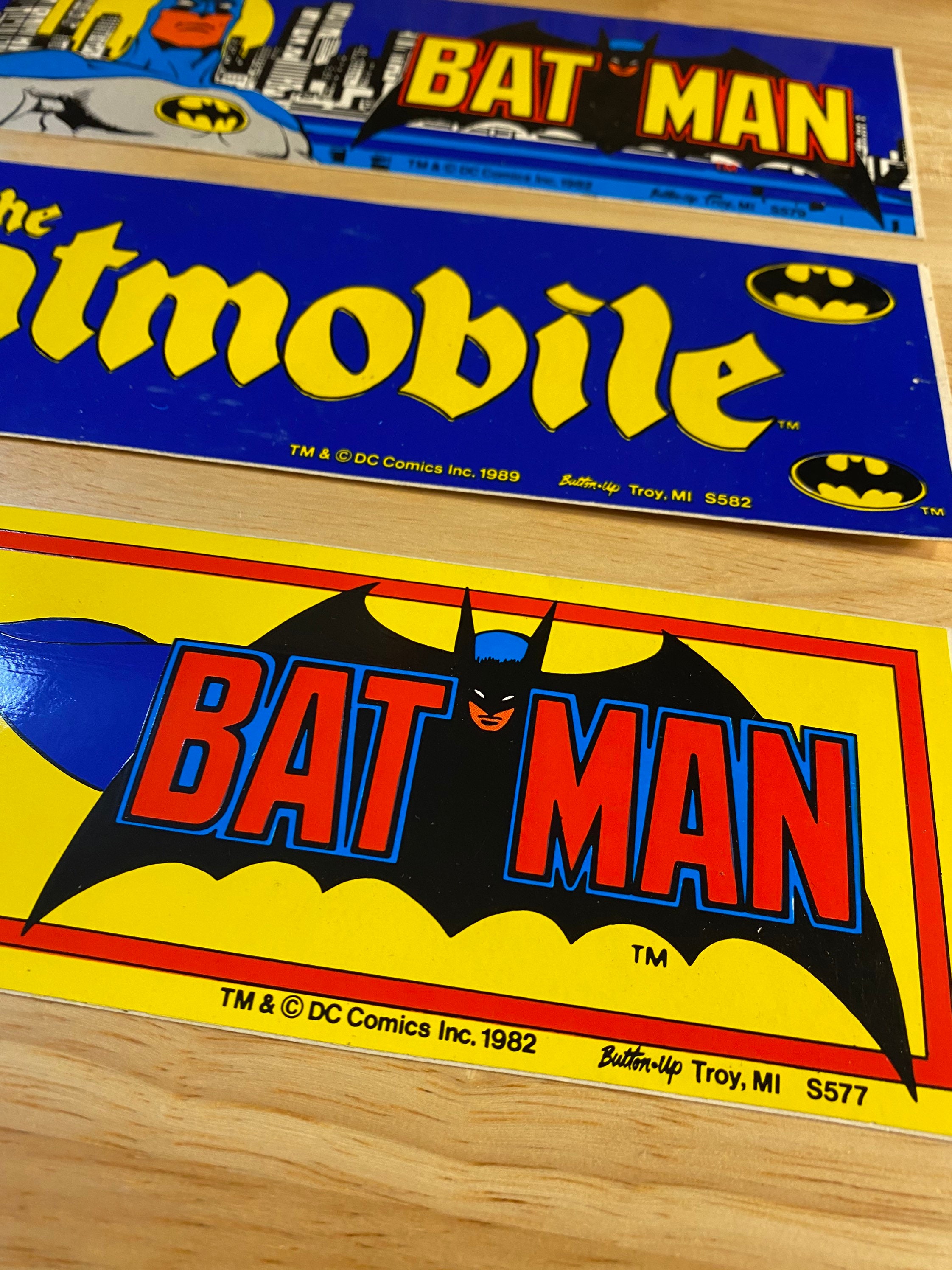Vintage Batman Bumper Sticker Set // 1982 DC Comics Original - Etsy