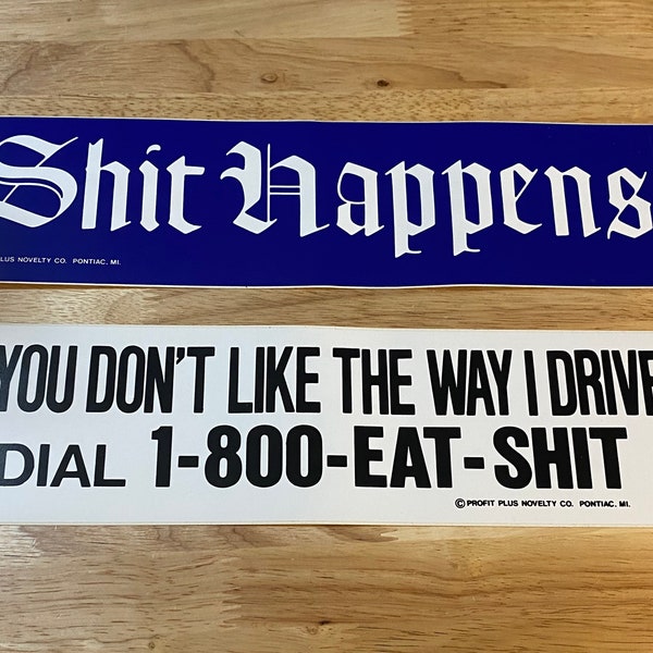 Vintage Bumper Stickers - Etsy