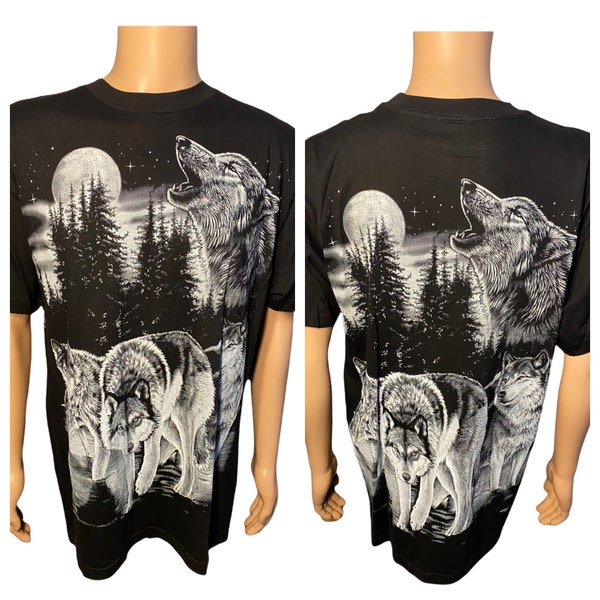 Vintage Wolf Shirt - Etsy