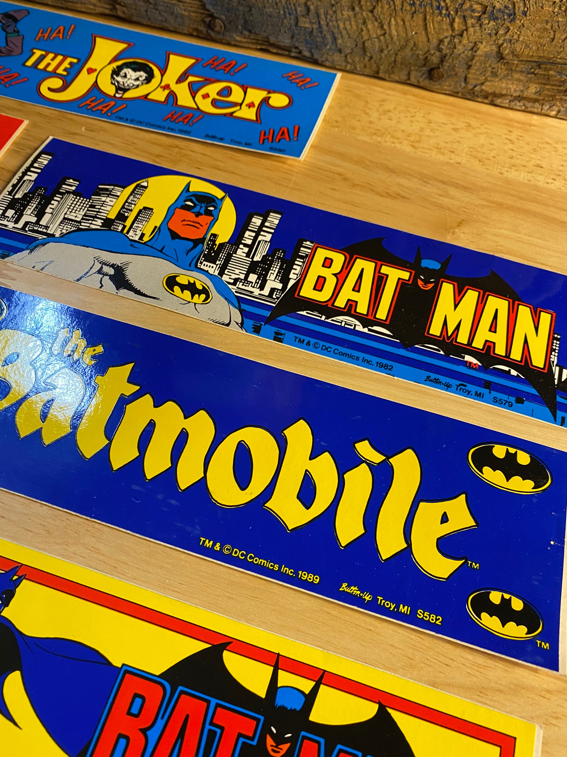Vintage Batman Bumper Sticker Set // 1982 DC Comics Original - Etsy