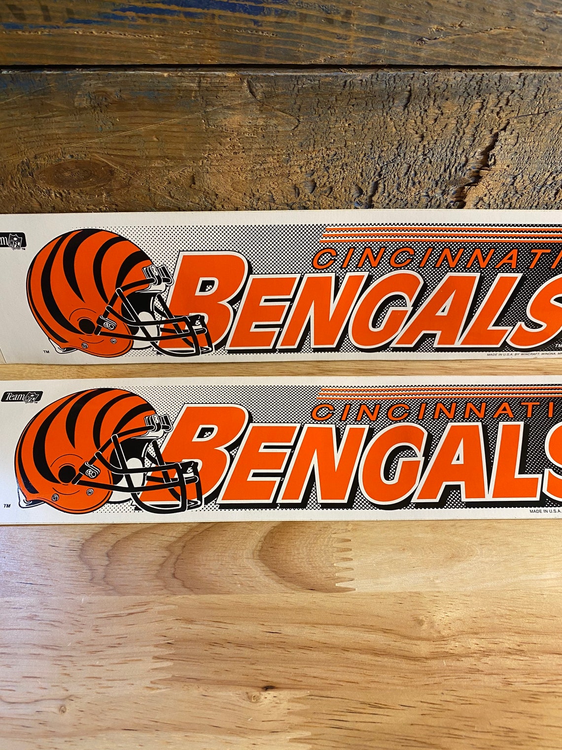 Vintage Cincinnati Bengals Bumper Stickers // Lot of 2 // Made - Etsy
