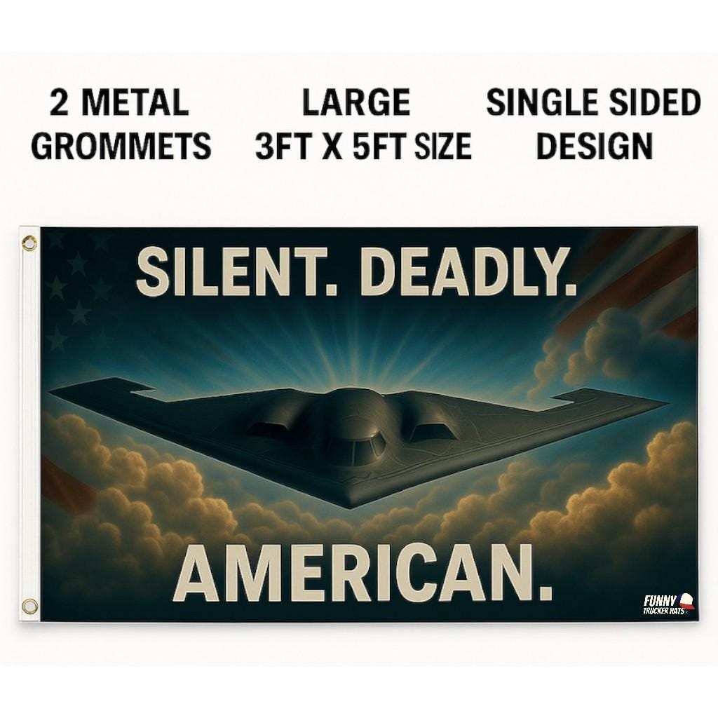 B-2 Stealth Bomber American Flag: Patriotic Military Banner - 3x5 Ft - Etsy