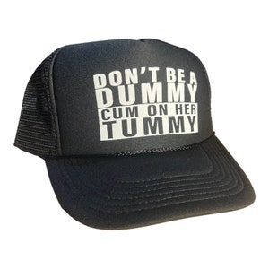Funny Adult Humor Trucker Hat: Novelty Snapback Black Cap - Etsy