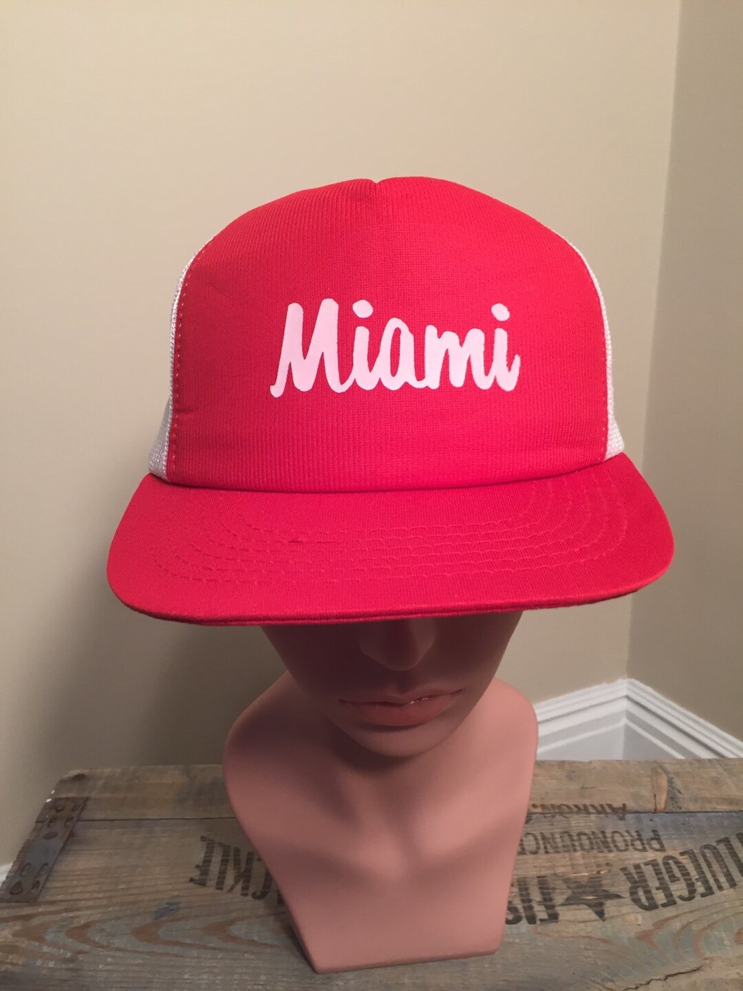 Miami Florida Hat // Vintage Miami Snapback Cap // 70s 80s Trucker Cap ...