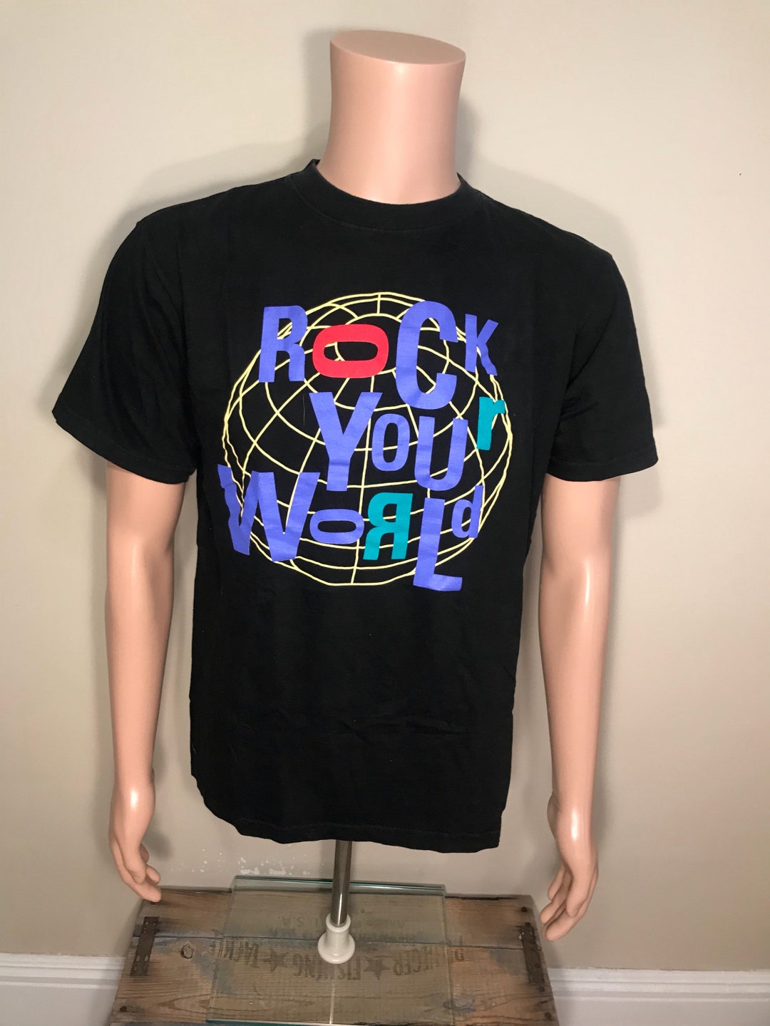 Vintage Rock Your World Shirt // Vintage Rock and Roll Shirt // 1995 ...