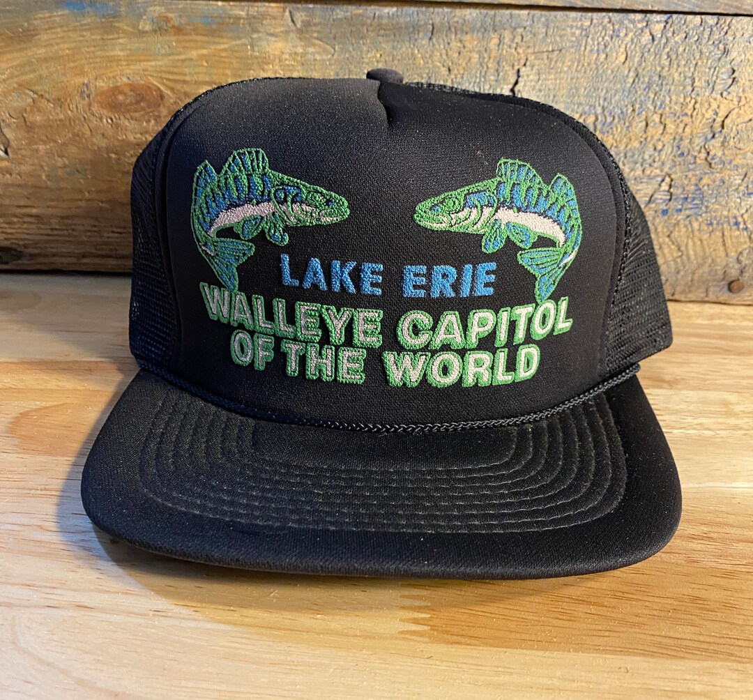 Vintage Fishing Hat // Walleye Capital of the World Laker Erie Hat ...