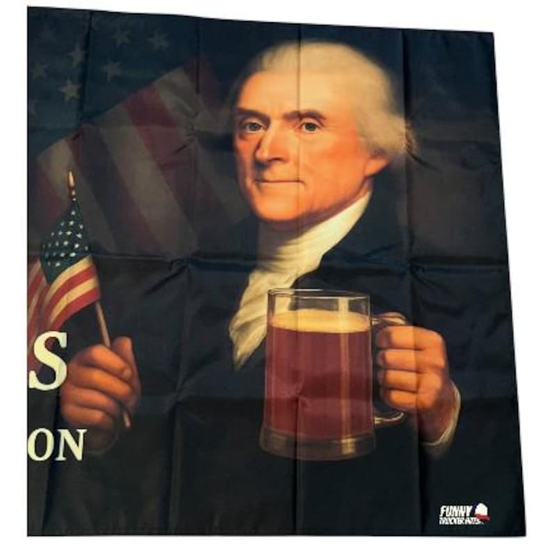 Life Liberty and the Pursuit of Titties Flag – Funny Thomas Jefferson ...