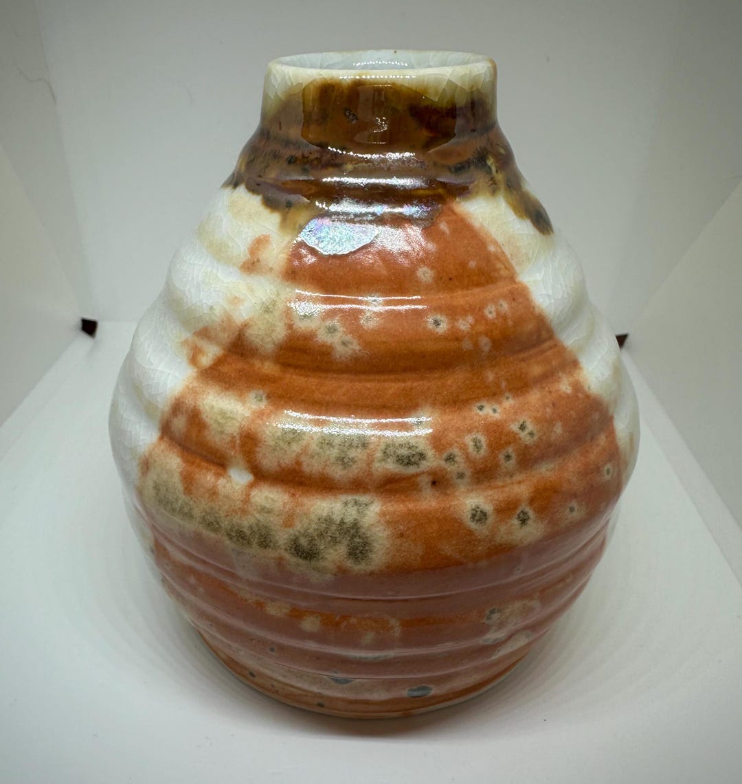 Ceramic Vase Beehive Shape, Cone 10 Reduction Gas Fired, Shino and ...