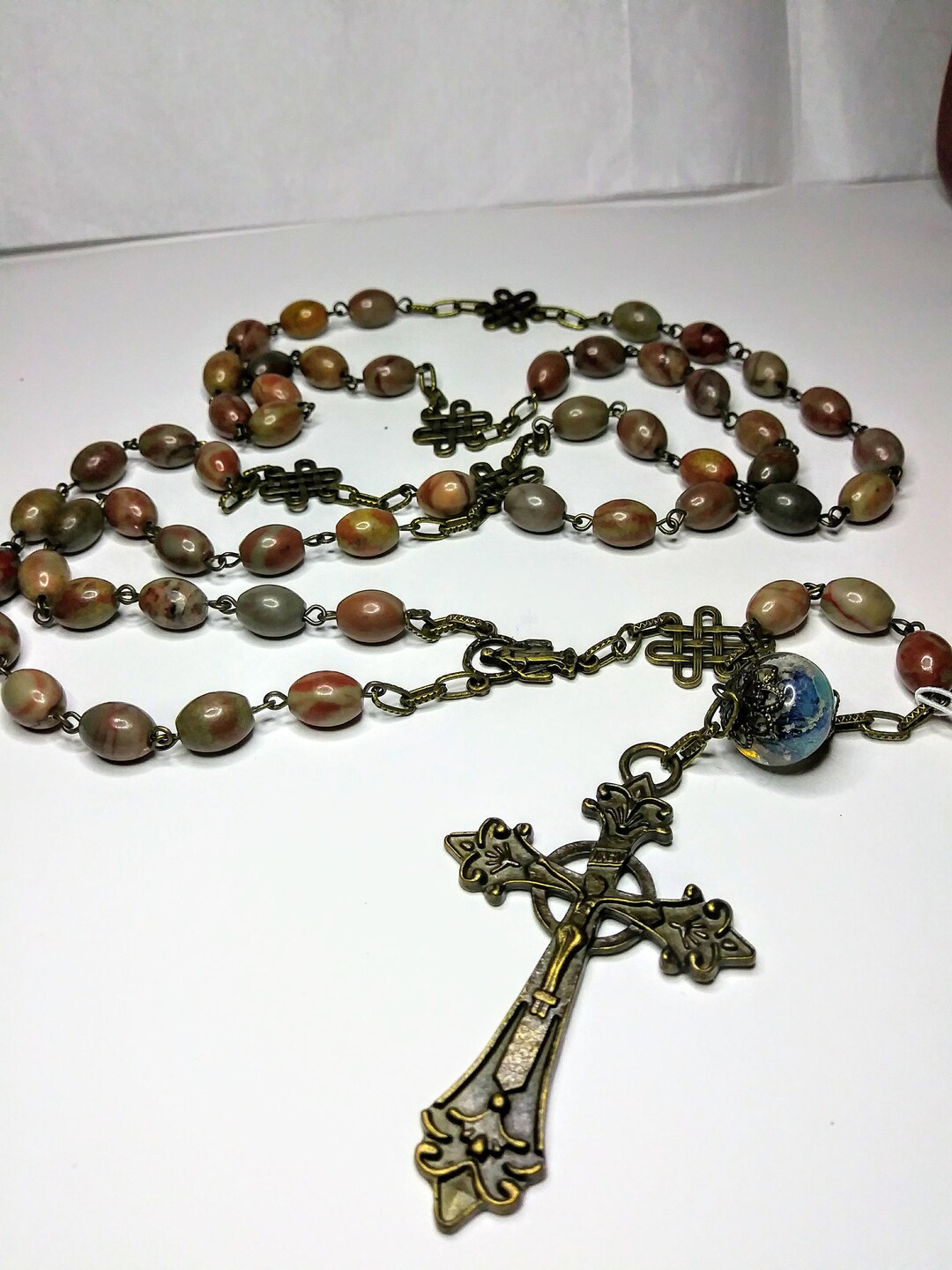 The Picasso Jasper Rosary - Etsy.de