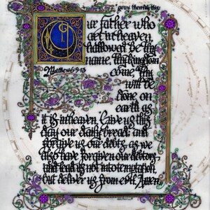 The Lord's Prayer- Illumination #3 - Etsy
