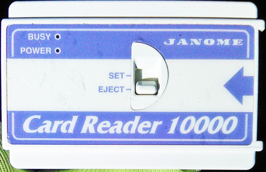 Janome 10000 Card Reader Embroidery Sewing Machine Without Adapter/cords - Etsy