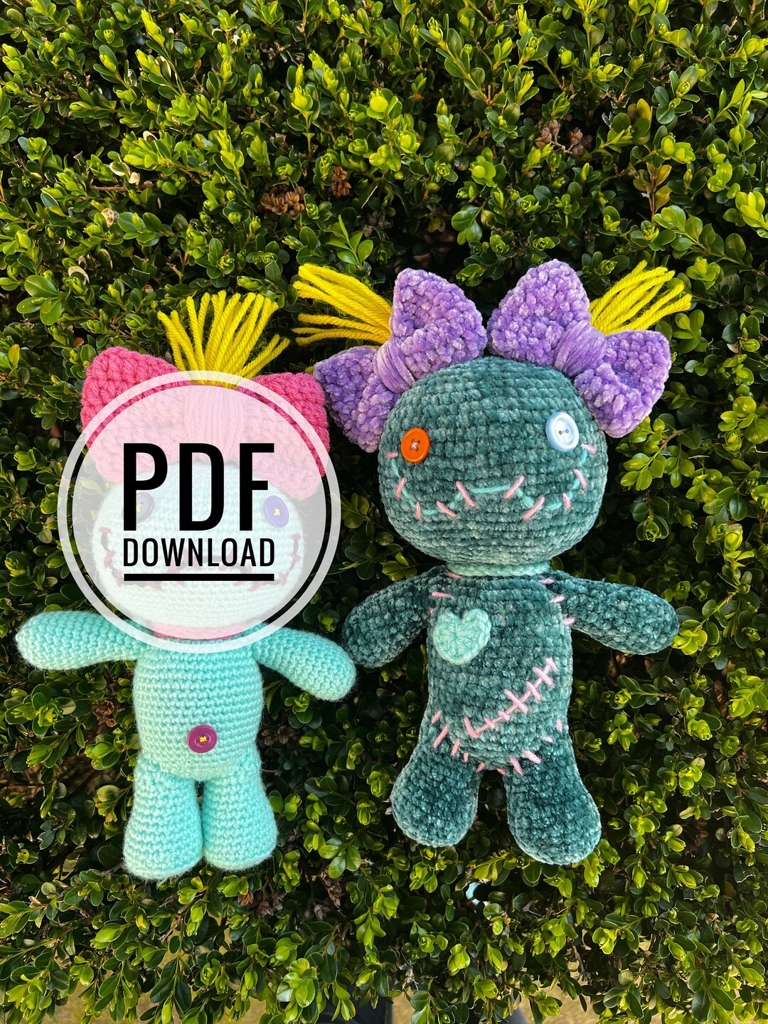 Samantha the Patchwork Doll Pattern - Crochet Doll - Amigurumi ...