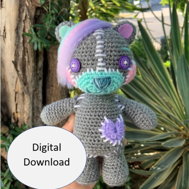 Patchwork Bear - Etsy