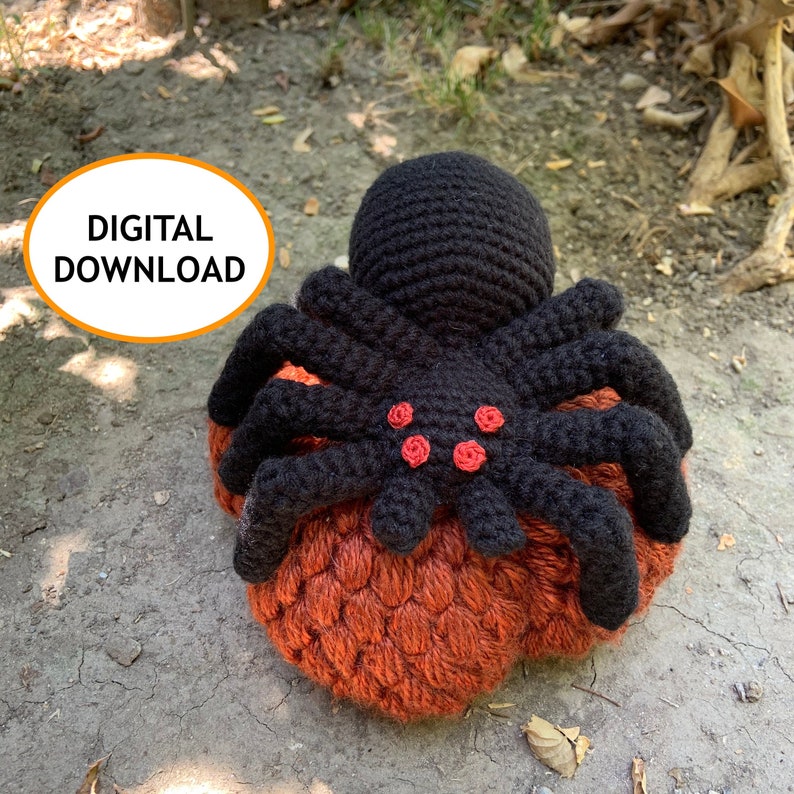 Crochet Spider Pattern Only Spooky Spiders Spider Crochet - Etsy