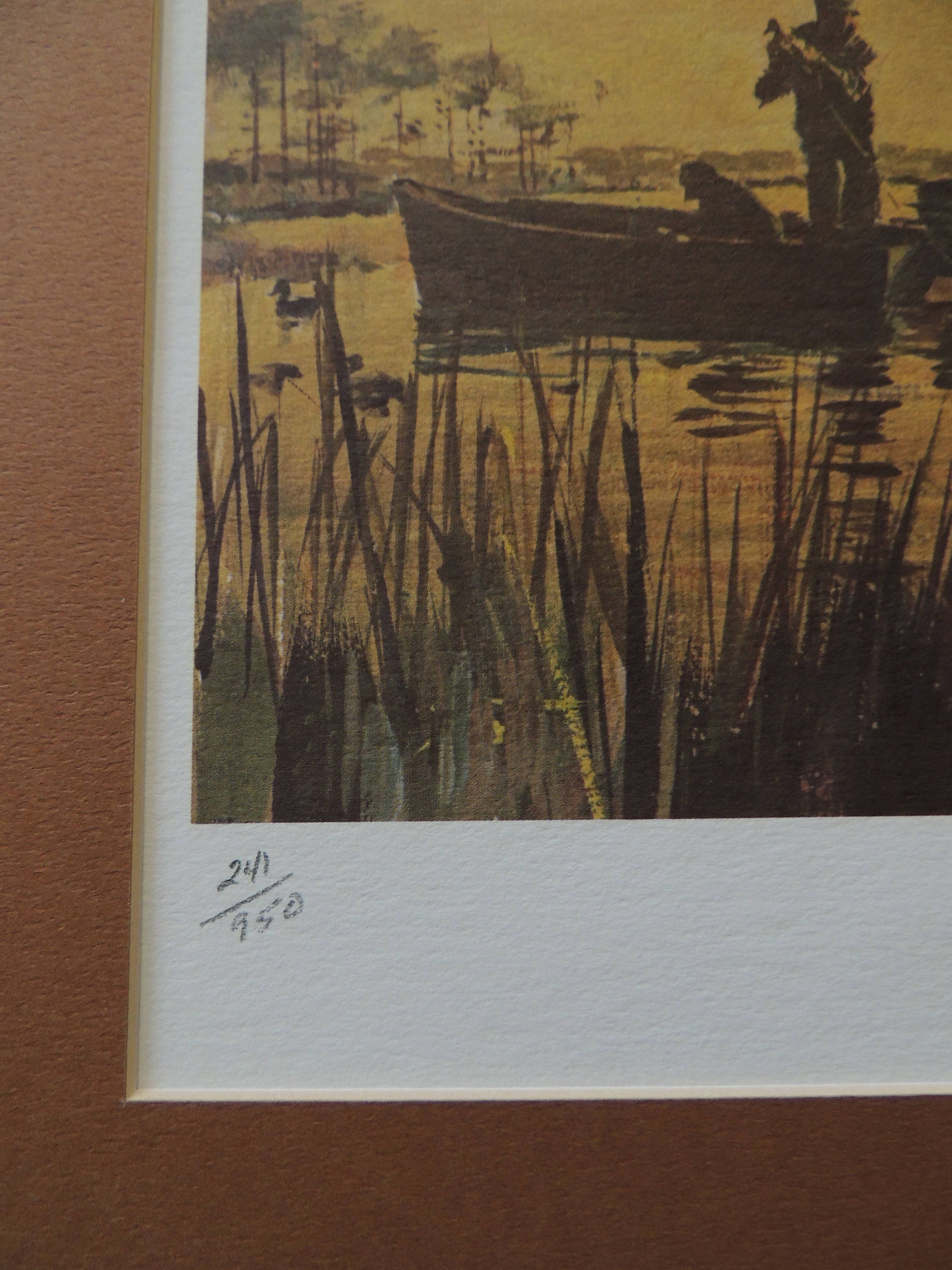 John Scott Print, the Duck Hunter, Signed & Numbered Offset Lithograph ...