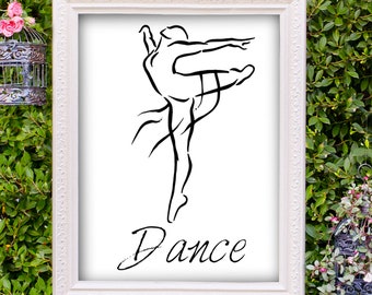 Ballet Dancers ART PRINT Ballerina Dance Gift for Her Wall - Etsy
