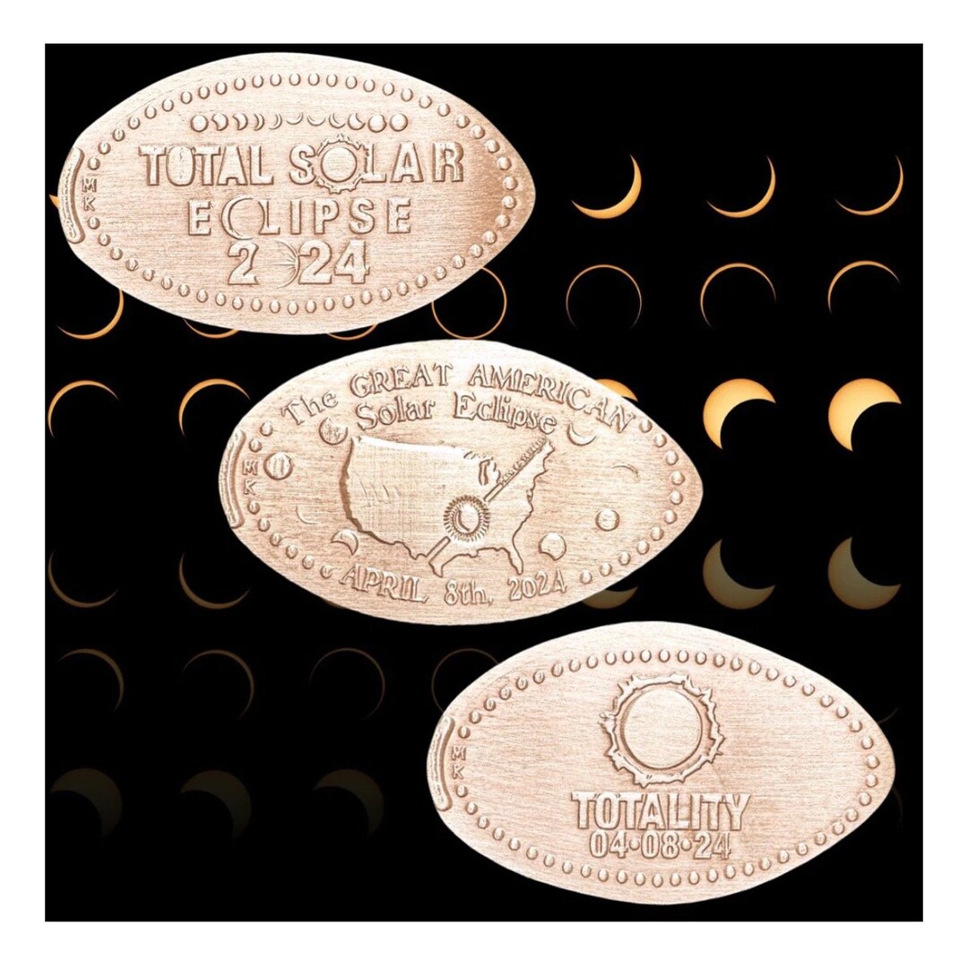 2024 Great American Solar Eclipse • Eclipse Souvenir • Copper • Event ...