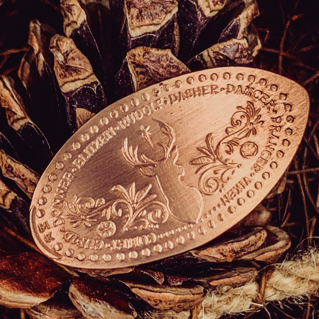 Reindeer Names • Santa's Sleigh • Copper • Holiday Collection • Believe ...