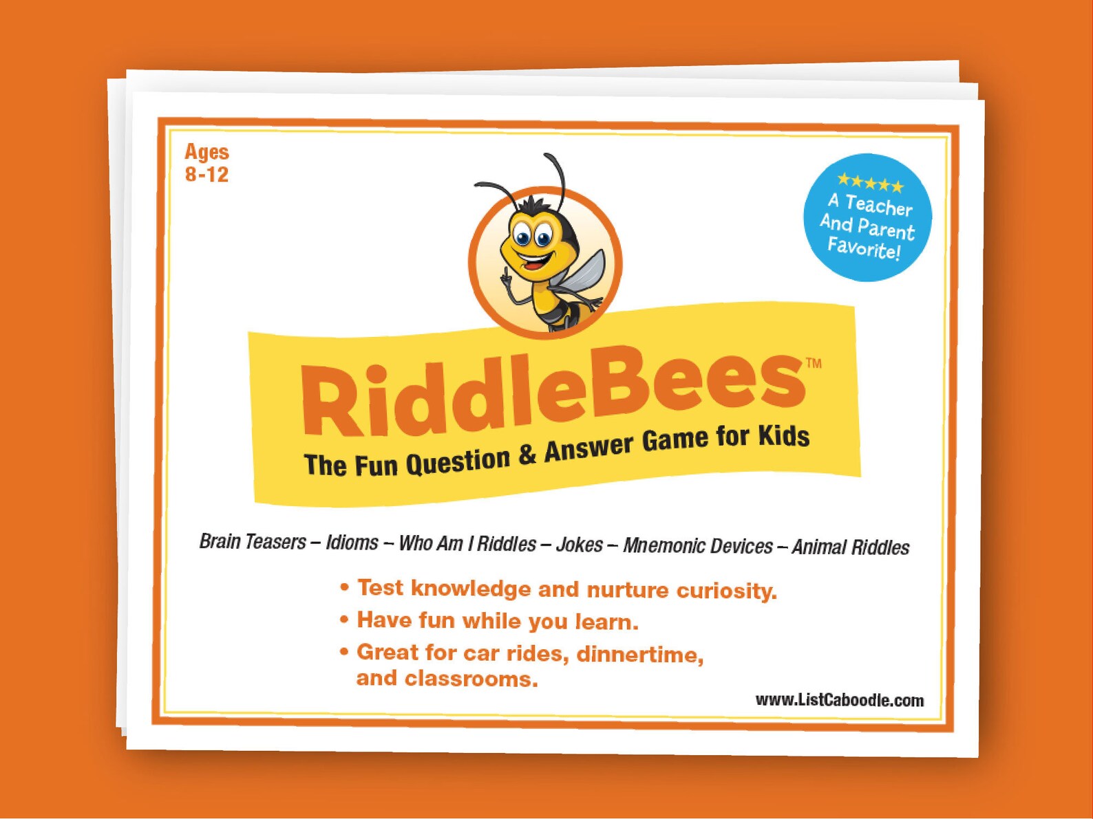 Riddlebees™ the Fun Question & Answer Game for Kids - Etsy