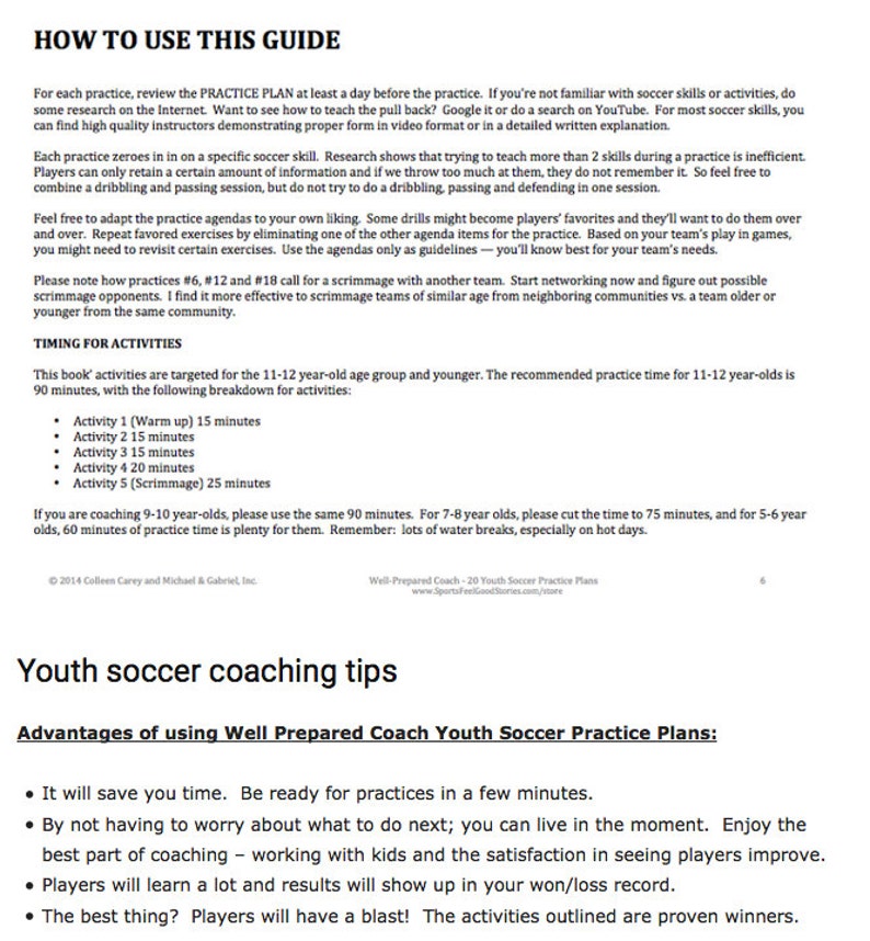 Youth Soccer Practice Plans: Coaching Guide With Drills - Etsy Canada