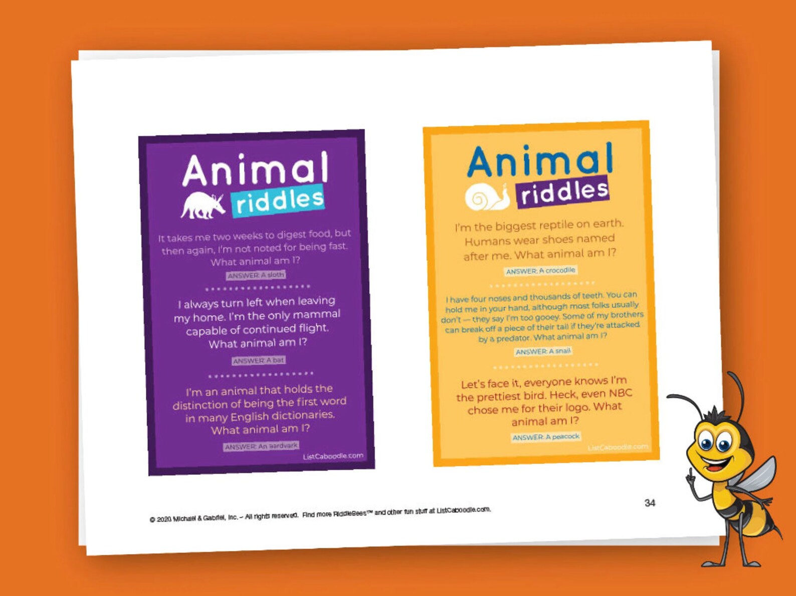 Riddlebees™ – the Fun Question & Answer Game for Kids Featuring Riddles ...