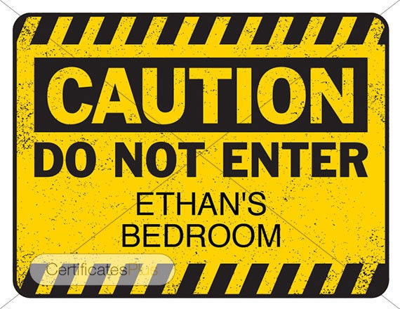 Fun Kids Bedroom Door Signs, Printable, Customizable, Digital Download ...