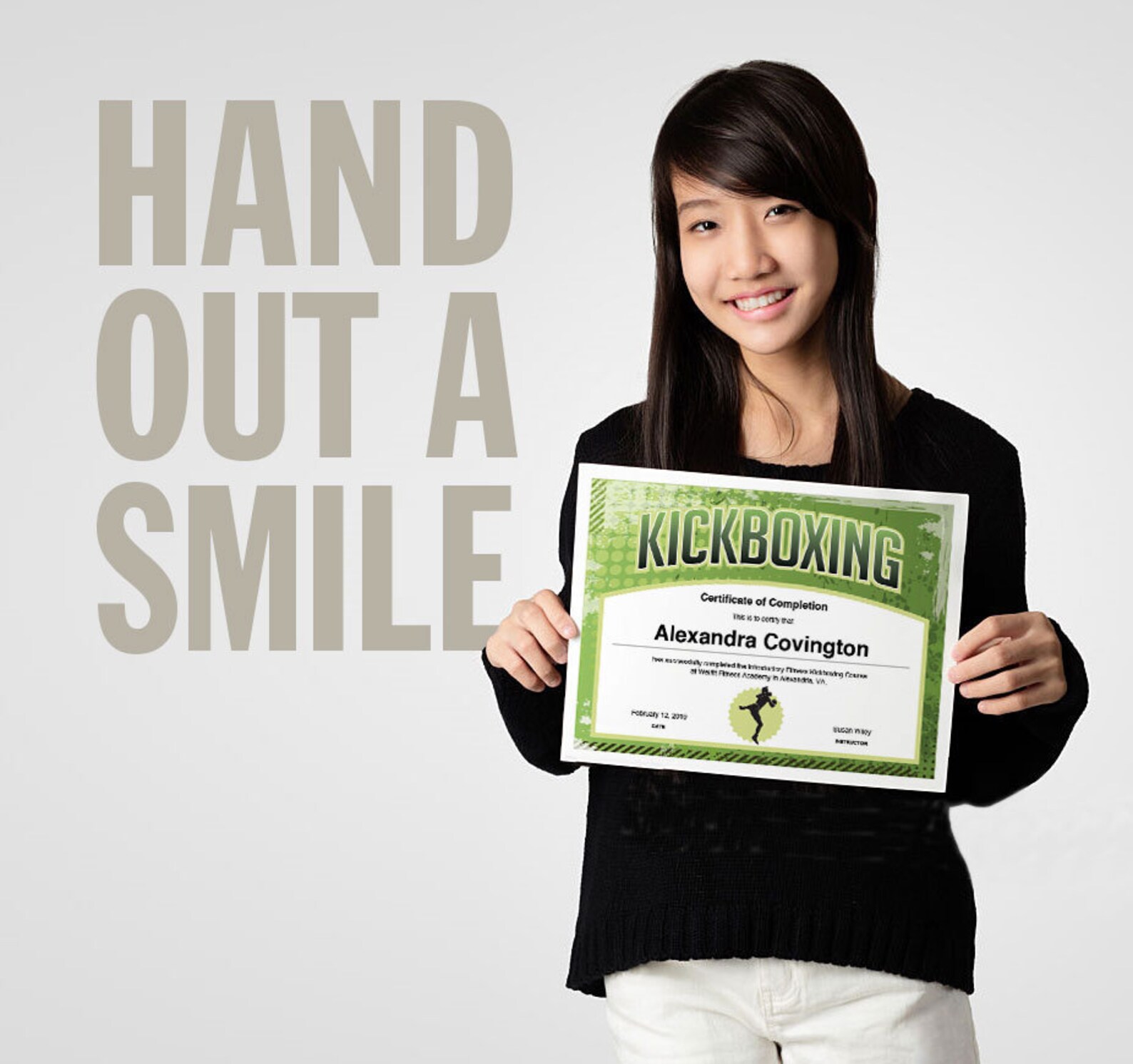 Kickboxing Customizable Certificate, Download Printable Fitness ...