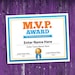 M.V.P Award Certificate, MVP Sports Award Template, Volleyball ...