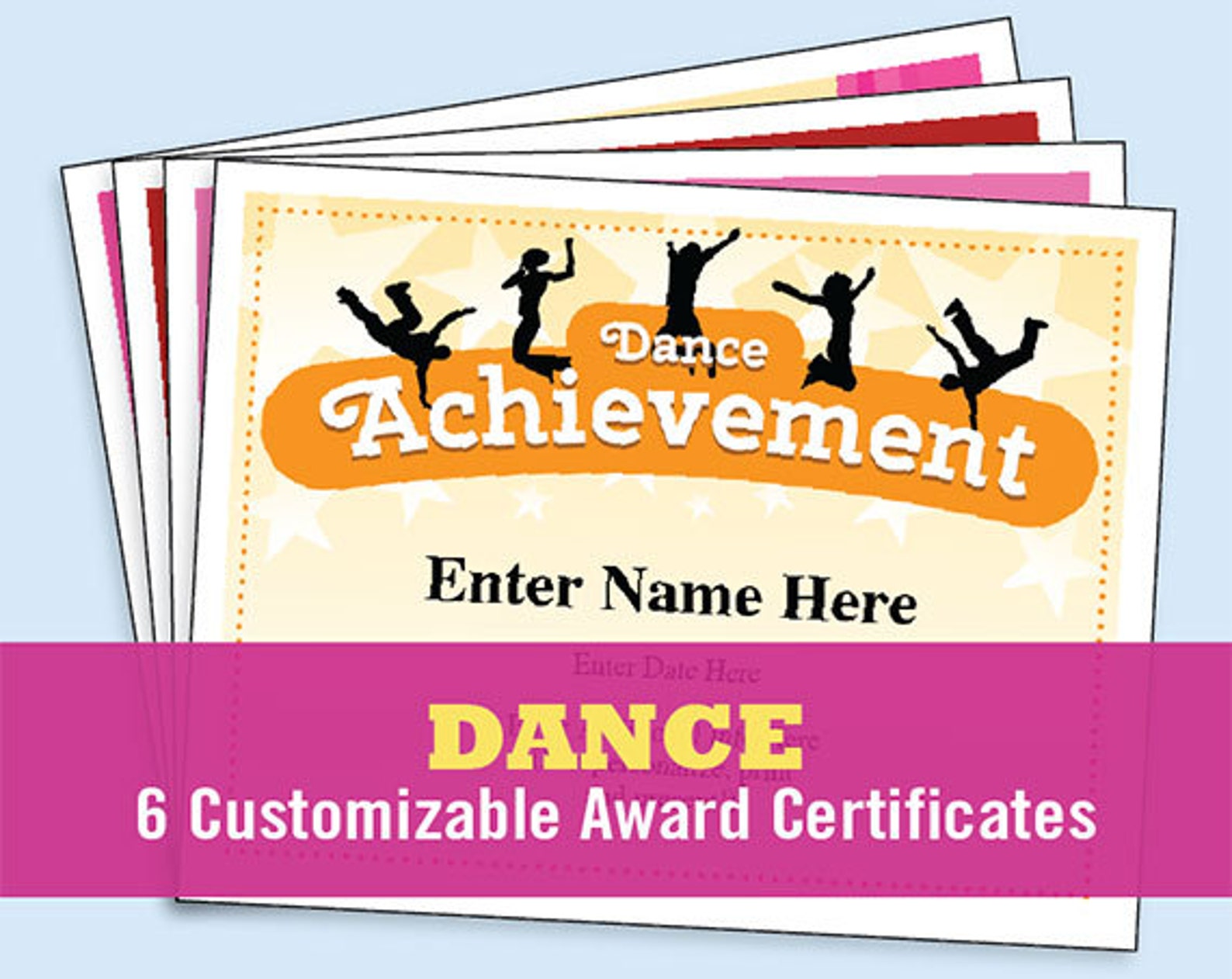 Dance Award Certificates: Team Recognition Printables (PDF) - Etsy