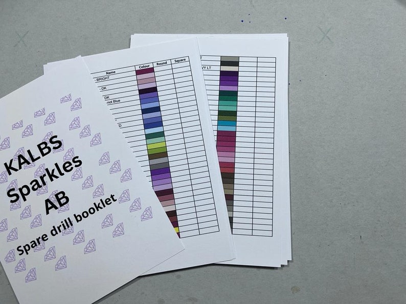 Diamond Painting Spare Drill Booklet - Etsy