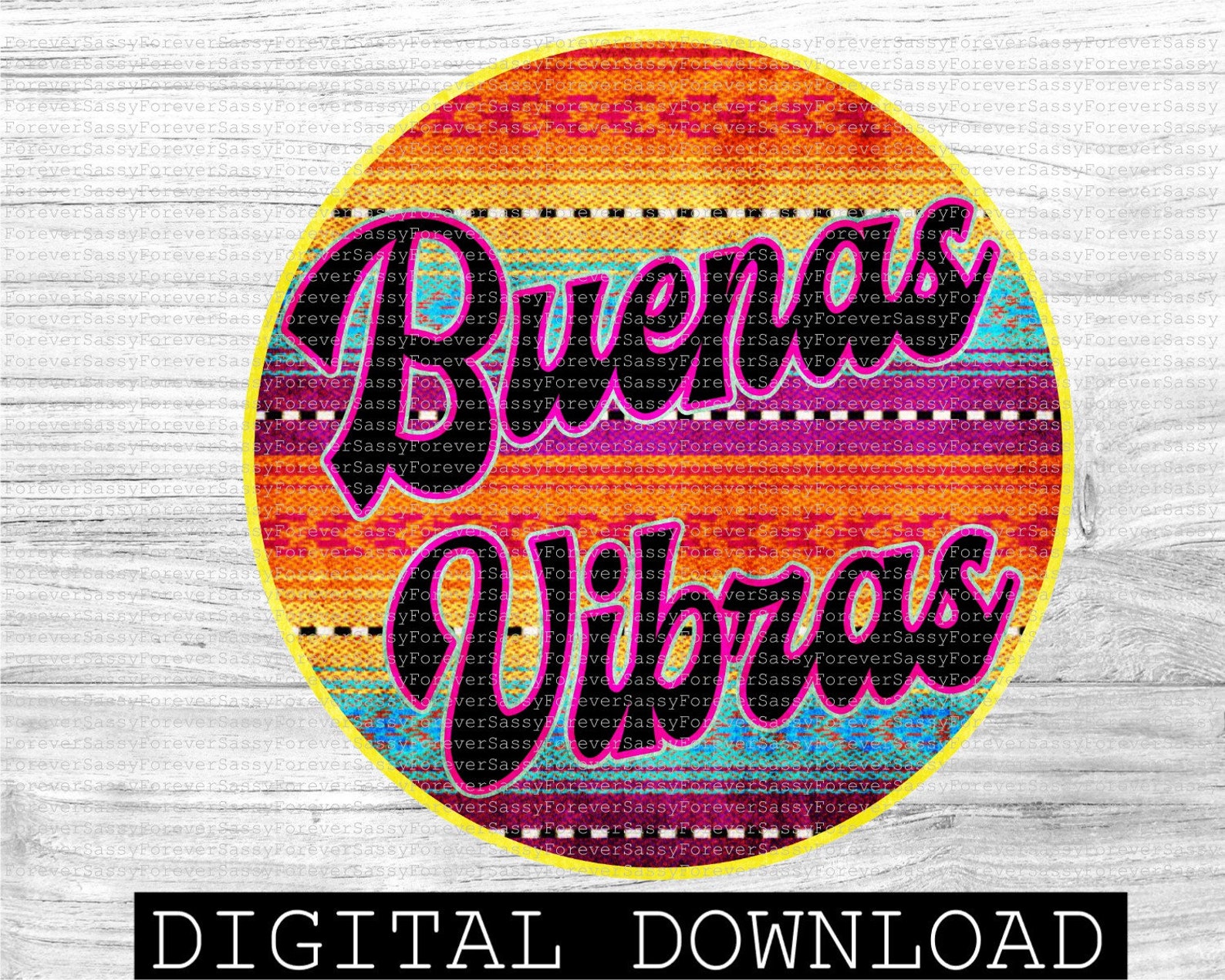 Buenas Vibras Good Vibes PNG Mexican design Serape Clipart | Etsy