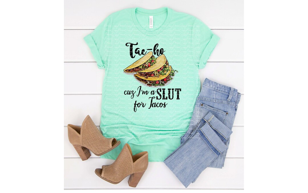 Tac-ho, Taco Design, Funny Phrase, Digital Download - Etsy