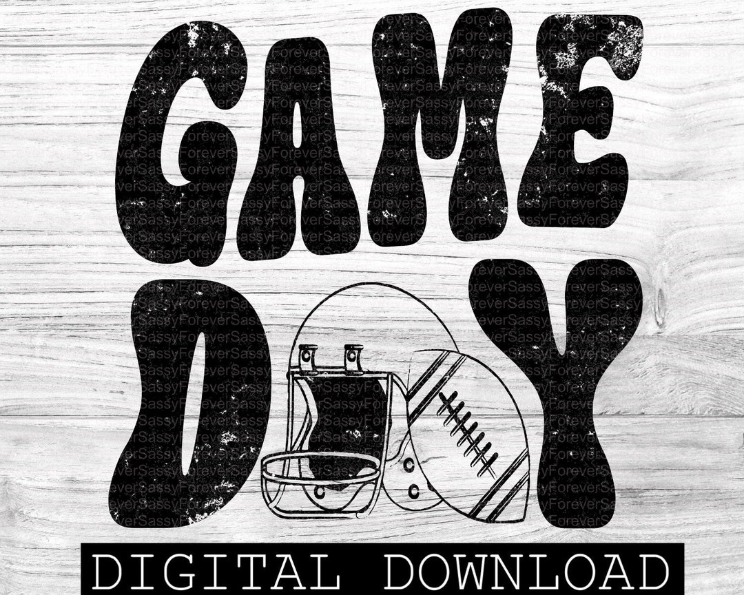Game Day, Football Design, School Design, Digital Download, PNG File - Etsy