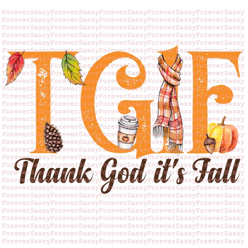 TGIF Fall Design Digital Download Png - Etsy