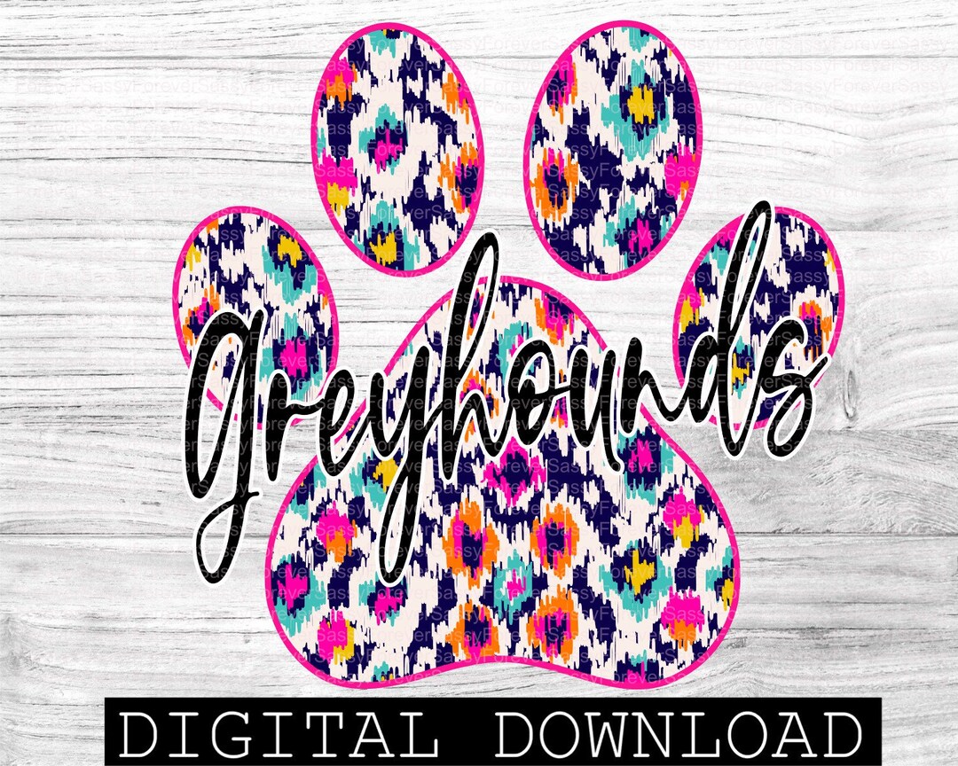 Greyhounds, Paw Print, Digital Download, Png - Etsy