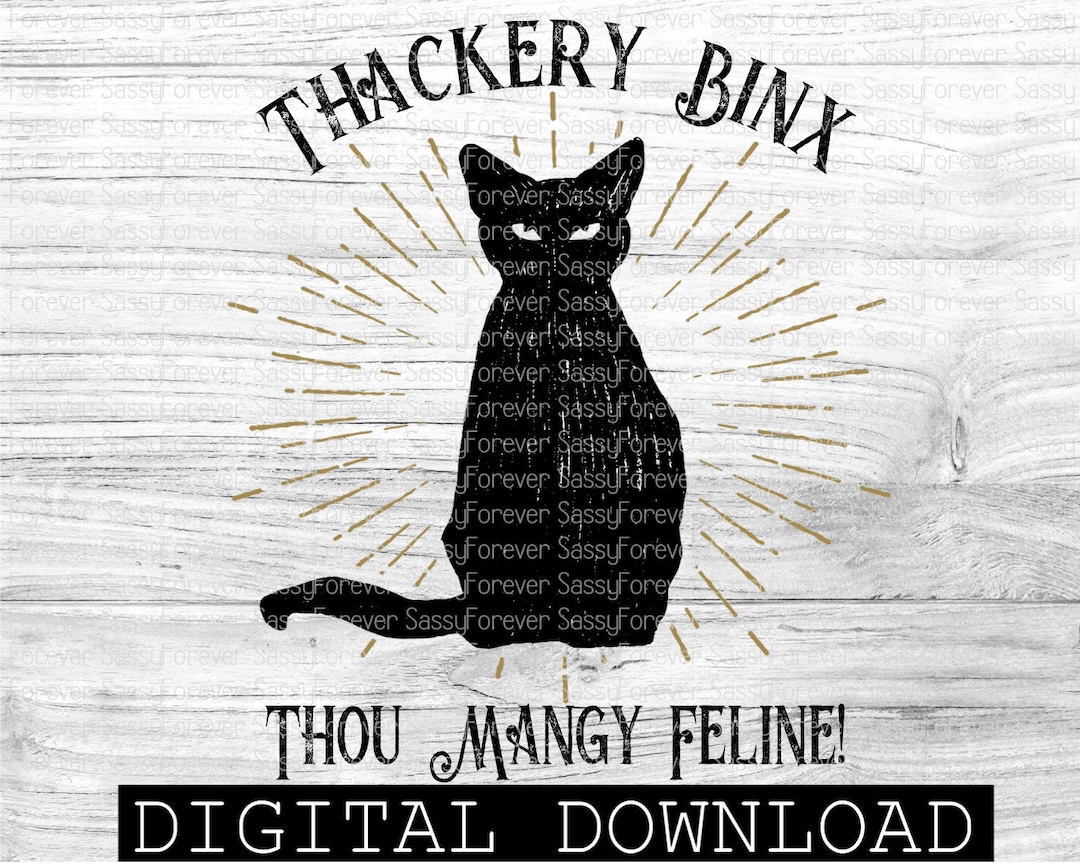 Thackery Binx, Halloween Design, Digital Download, Png - Etsy