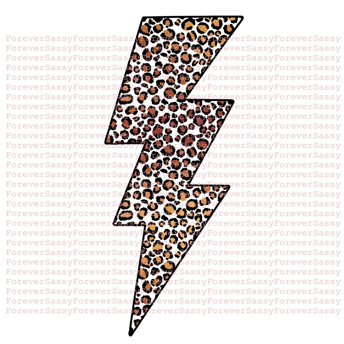 Leopard Lightning Bolt Digital Download Png File | Etsy