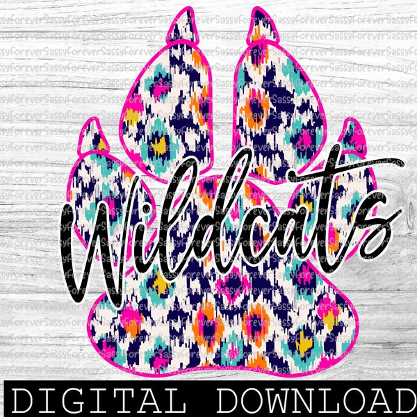 Wildcat Paw Print - Etsy