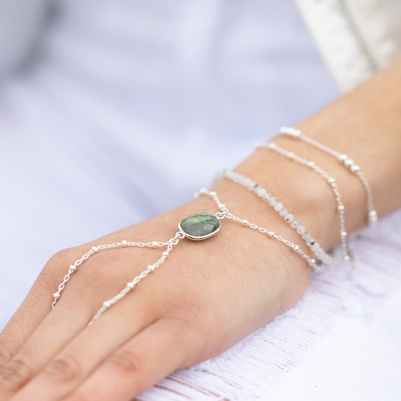 Silver Hand Chain - Etsy