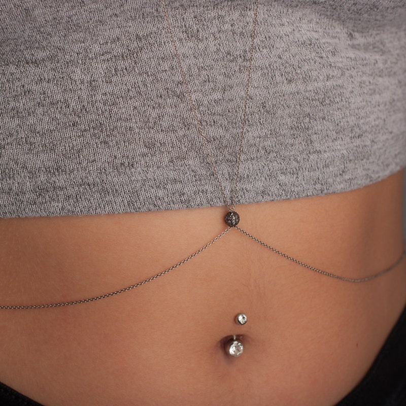 Diamond Body Chain - Etsy