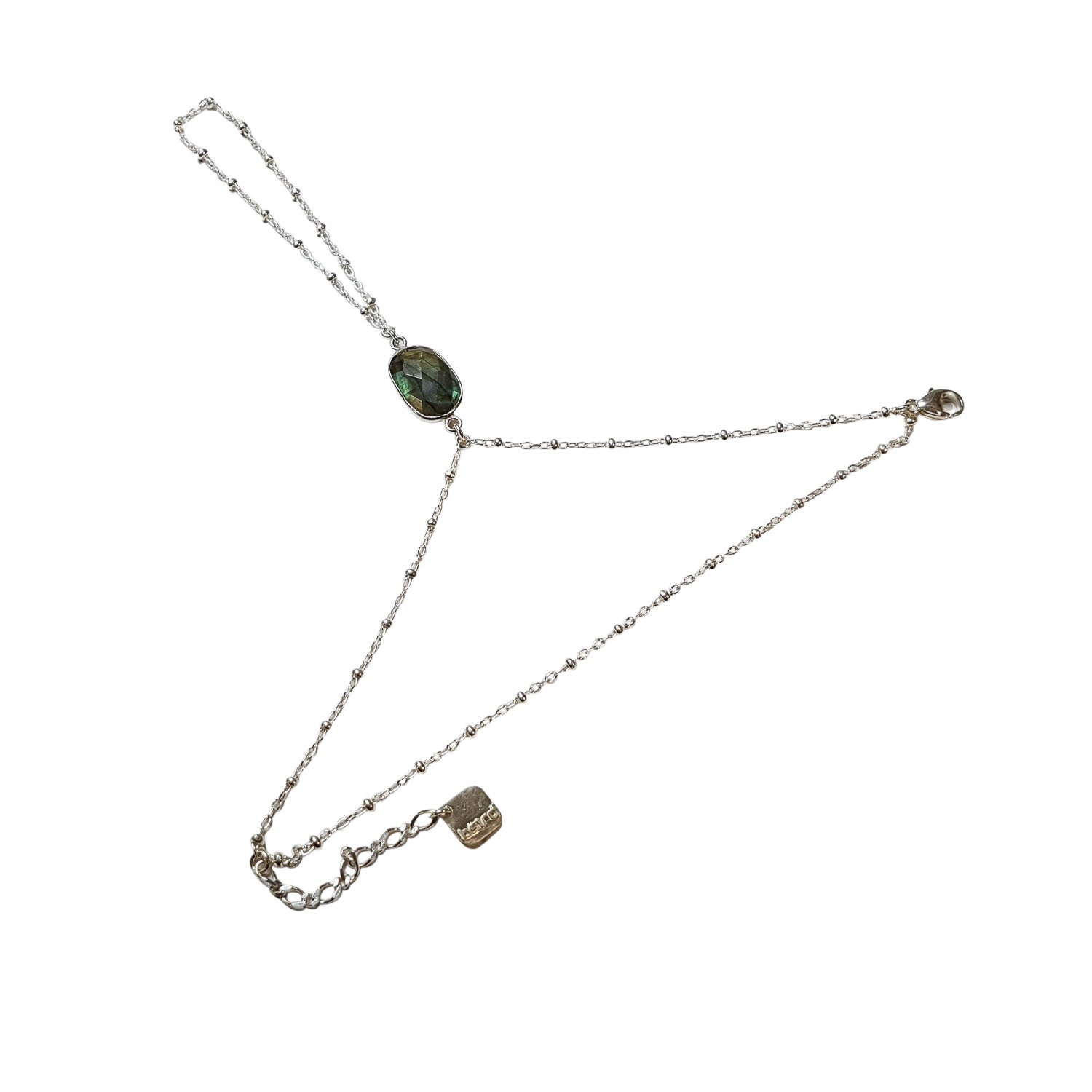 Sterling Silver Hand Chain With Gemstones Hand Chain With - Etsy Canada