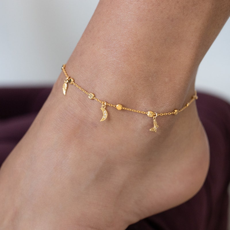 Charm Anklet - Etsy