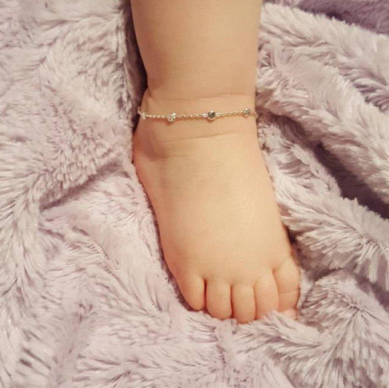Dainty Anklet for Baby, Baby Jewelry, Toddler Anklet, Anklet for ...