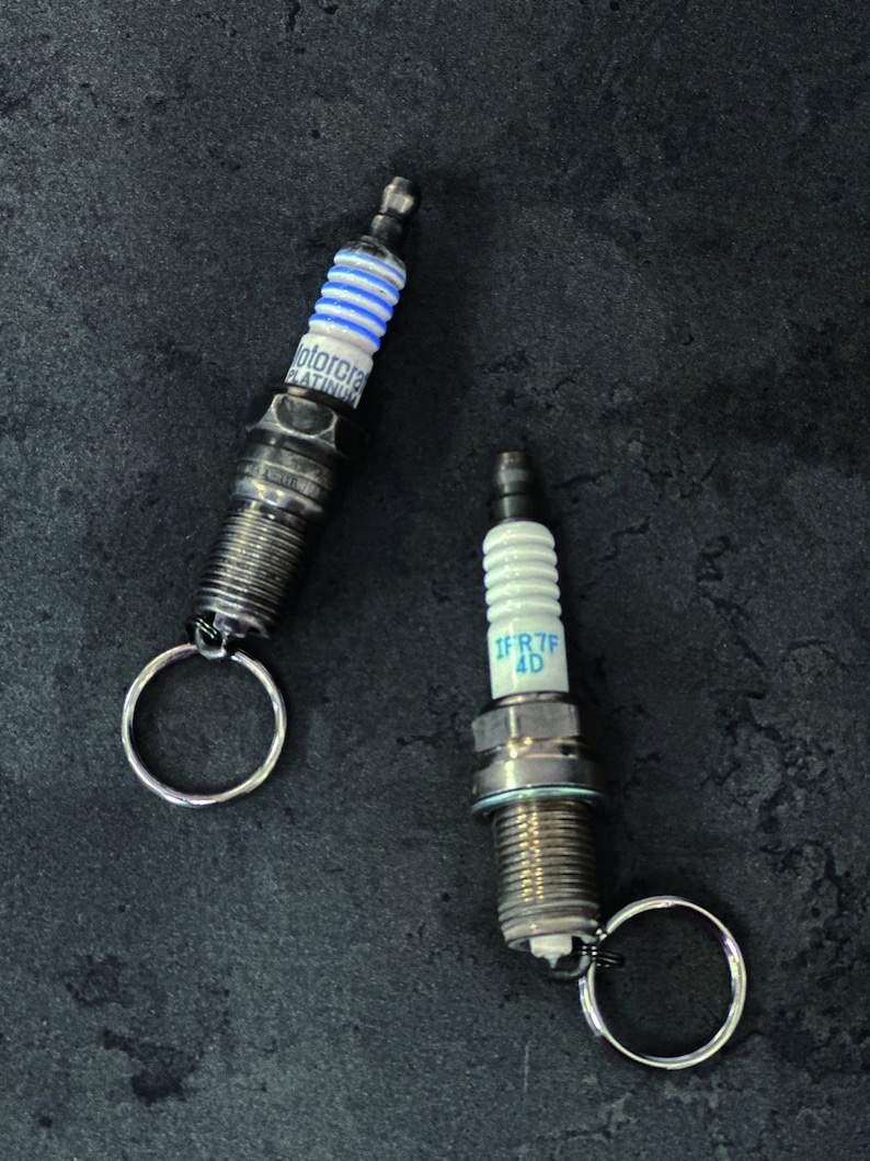 Sparkplug Keychain, Gift Idea, Upcycled, Recycled, Sustainable ...