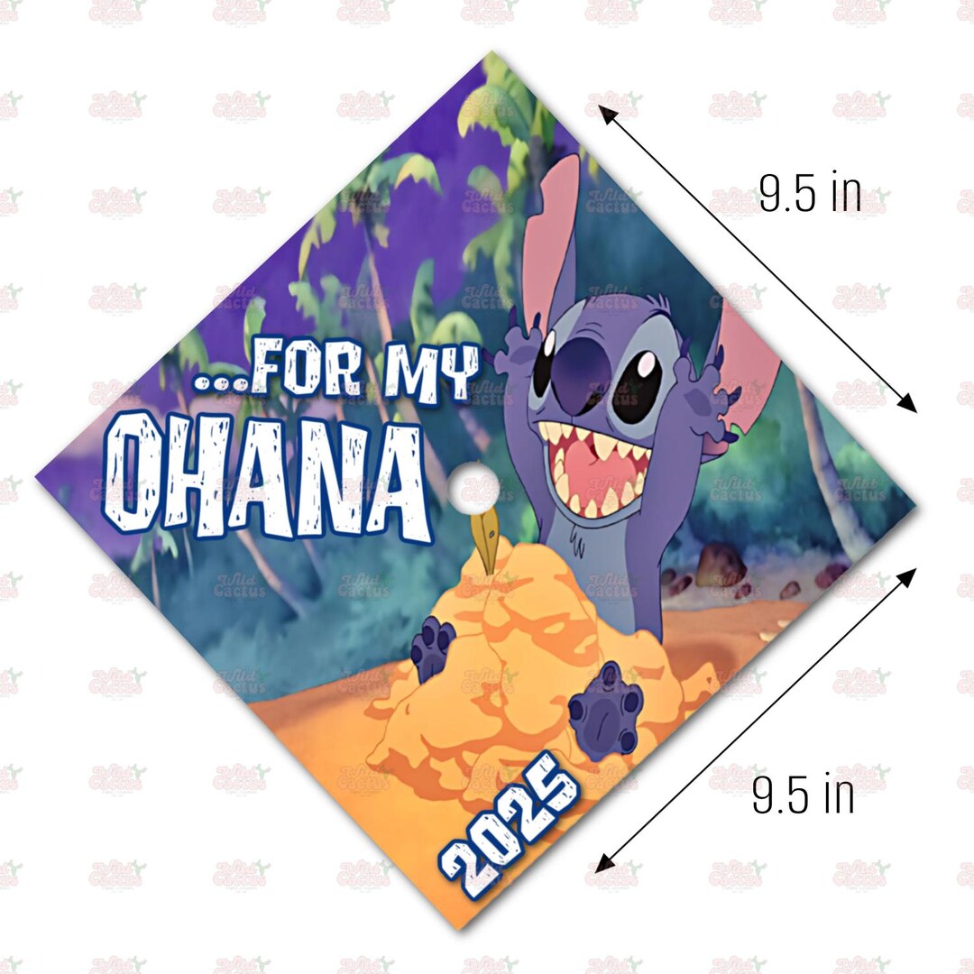 Stitch Graduation Cap Topper - Etsy