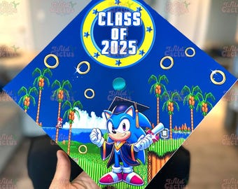 Sonic the Hedgehog Graduation Cap Topper - Etsy
